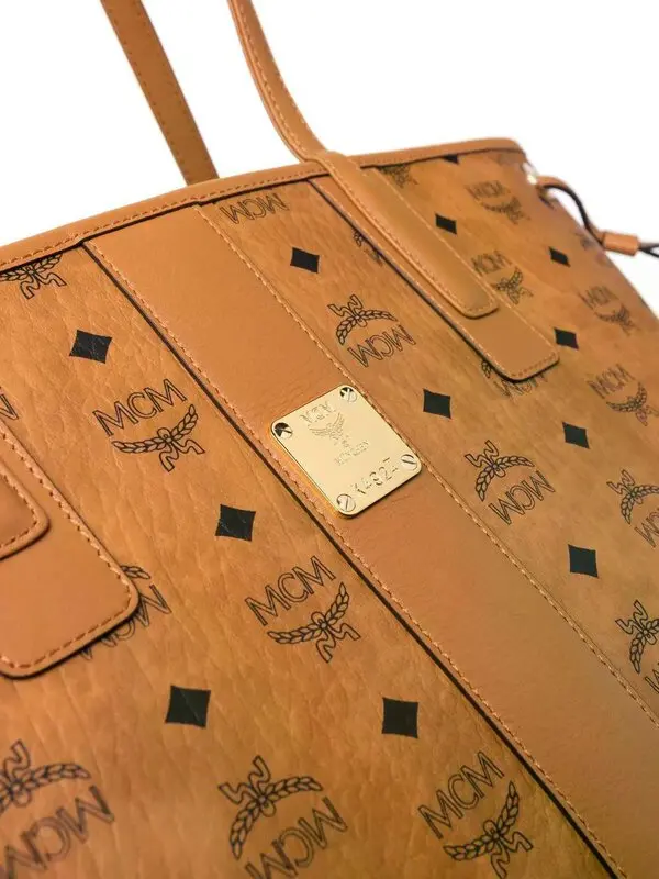 Mcm Liz Reversible Tote Bag - Brown