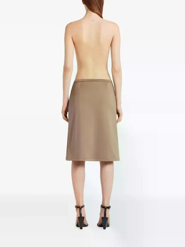 COURREGES Illusion Circle Lace Bodysuit - Neutrals