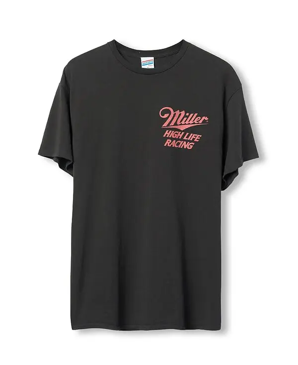 Junk Food Clothing Miller High Life Champ In Champagne Flea Market Tee - Black