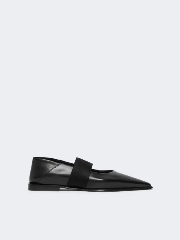 Max Mara Nappa Leather Ballerinas