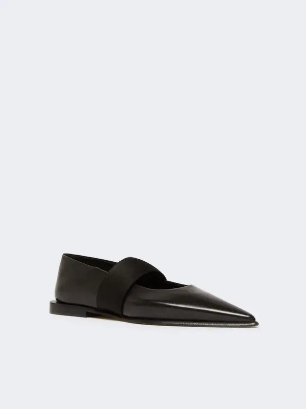 Max Mara Nappa Leather Ballerinas