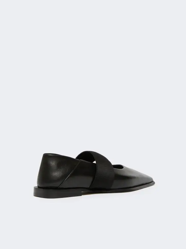 Max Mara Nappa Leather Ballerinas