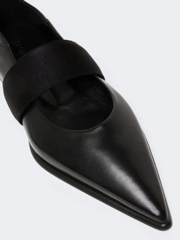 Max Mara Nappa Leather Ballerinas
