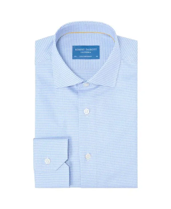 Robert Talbott Reynolds Mini Check Contemporary Fit Shirt