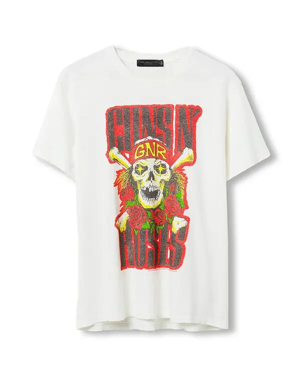 Junk Food Clothing Guns N' Roses American Tour Vintage Tee - Vintage White