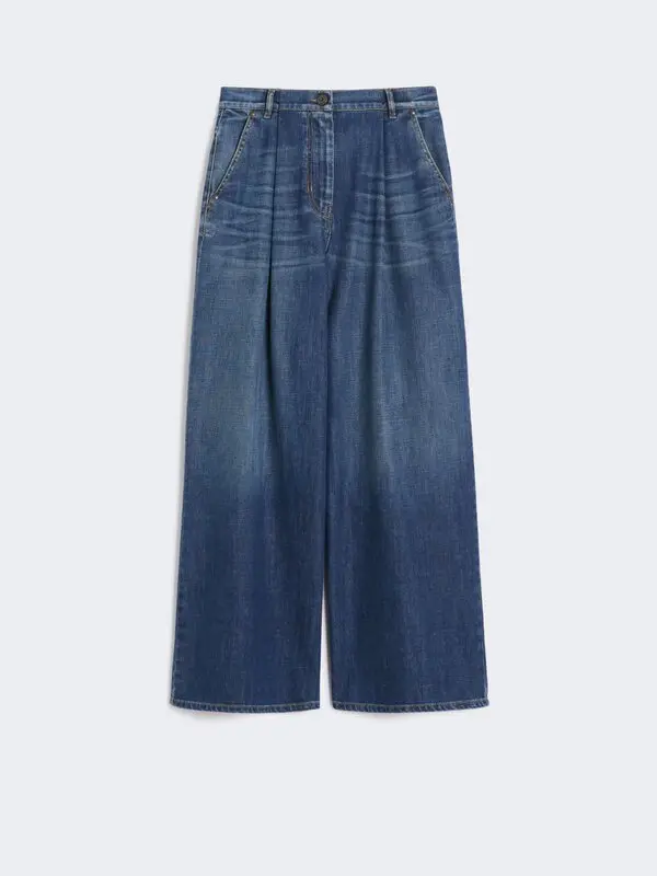 Max Mara Wide-leg Denim Trousers