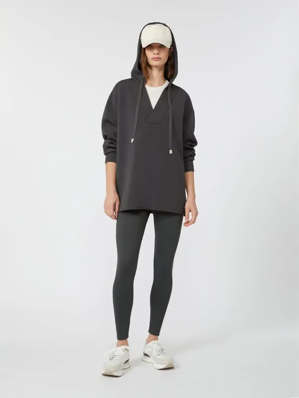 Max Mara Technical Jersey Leggings - Dark Grey