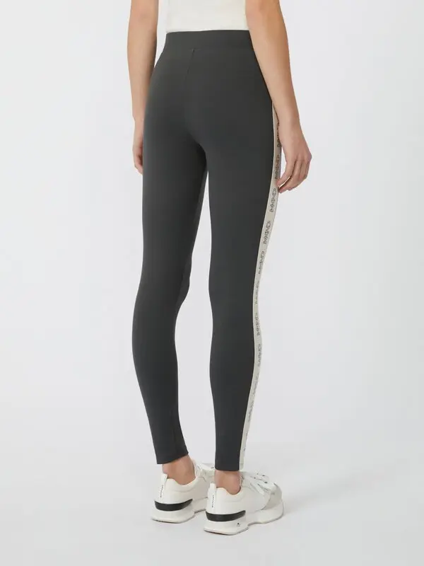 Max Mara Technical Jersey Leggings - Dark Grey