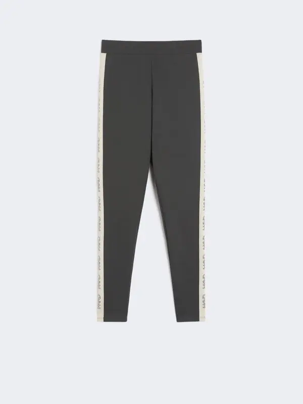 Max Mara Technical Jersey Leggings - Dark Grey