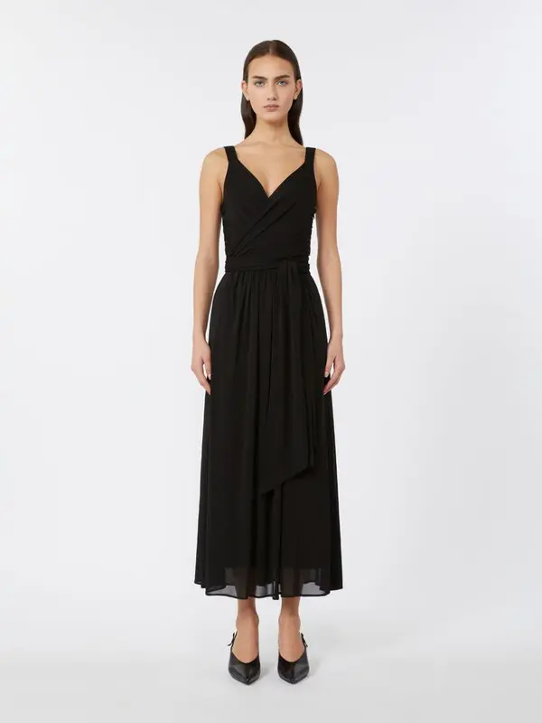 Max Mara Long Viscose Jersey Dress