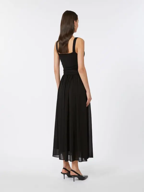 Max Mara Long Viscose Jersey Dress
