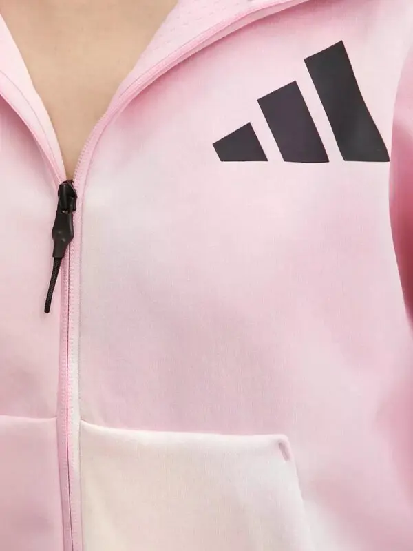 Adidas Logo-detail Zip-up Hoodie