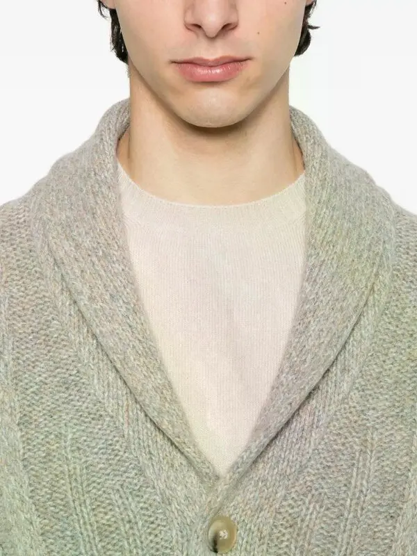 Fedeli Cable-knit Shawl-collar Cardigan