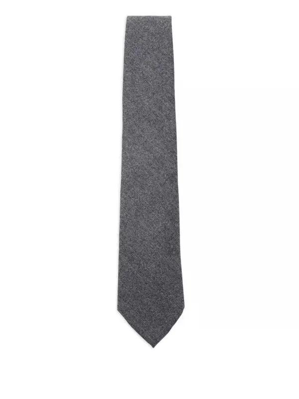 Canali Wool Neck Tie - Grey