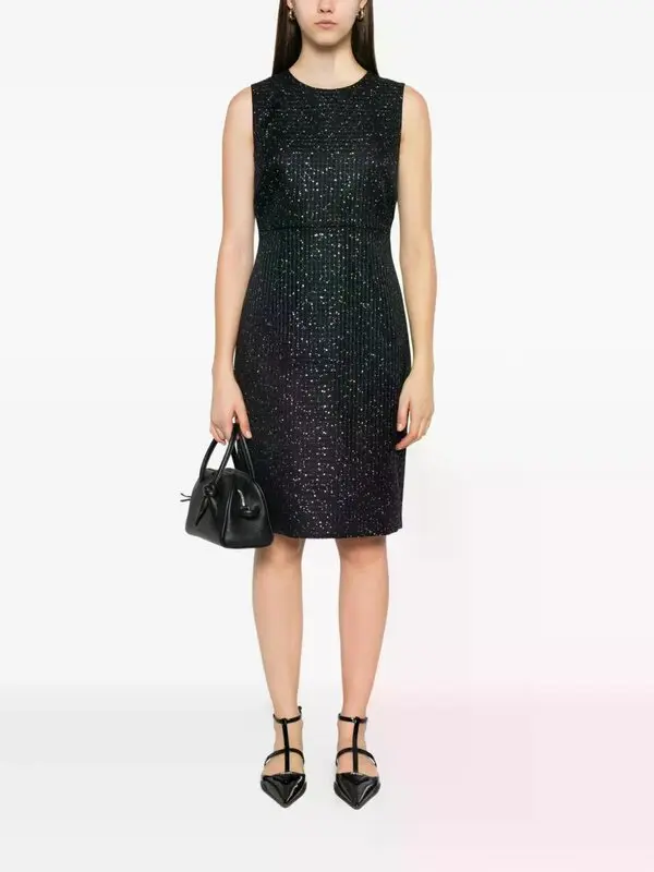 Max Mara Sleeveless Sequined Dress