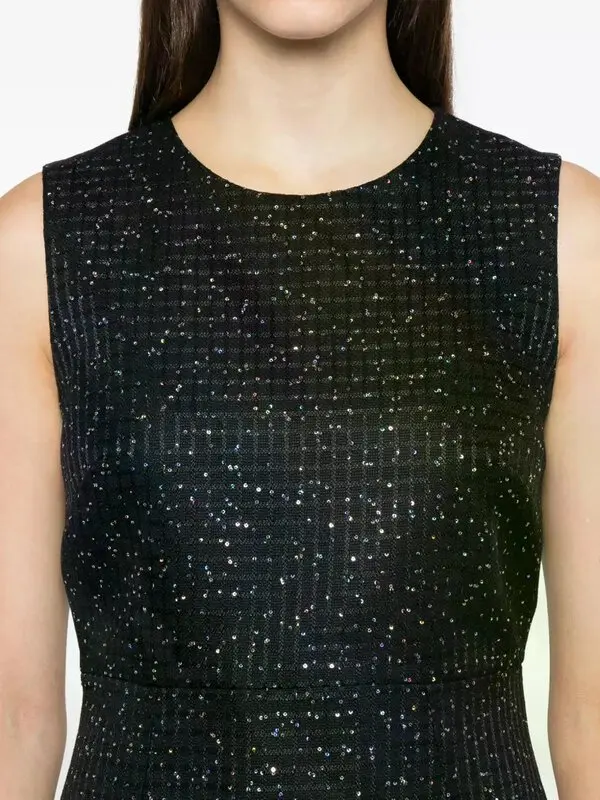 Max Mara Sleeveless Sequined Dress