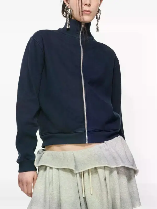 Acne Studios Logo-embroidered Zip-up Sweatshirt
