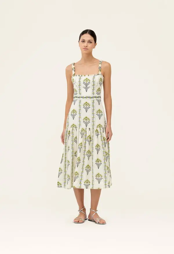 SECRETO Níspero Moriche Midi Dress