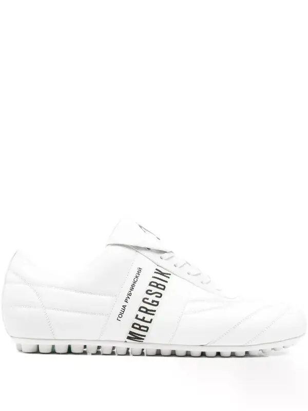BIKKEMBERGS Logo-detail Low-top Sneakers - White