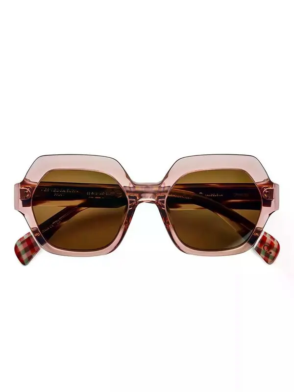 ETNIA BARCELONA Es Vedra Sun Geometric-frame Sunglasses - Brown