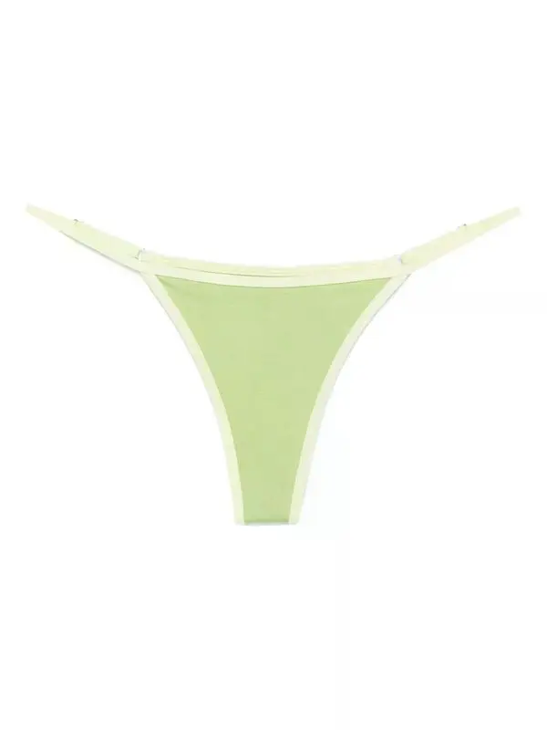 ROBERTA EINER X Kiss ‘n Thrill Frida High-rise Bikini Bottoms - Green