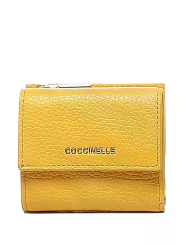 COCCINELLE Grained-leather Wallet - Yellow