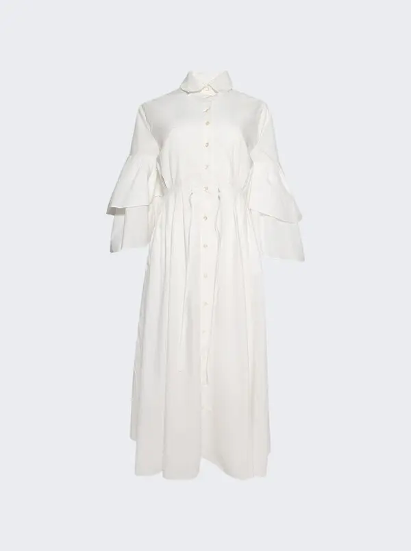 Rosie Assoulin Fiesta Shirt Dress - White