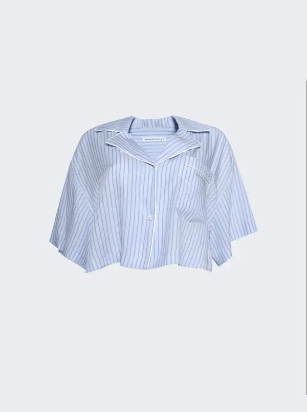 Alexander Wang Cropped Oxford Shirt