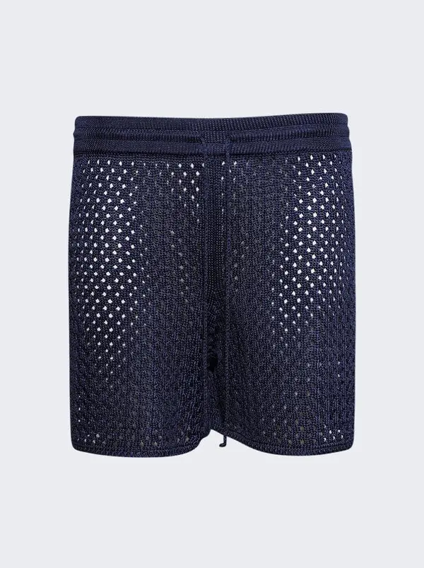 Calle Del Mar Sporty Perforated Short - Navy