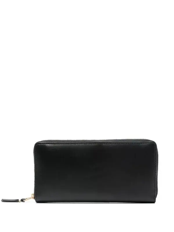 Comme Des Garçons Zip-around Leather Wallet - Black
