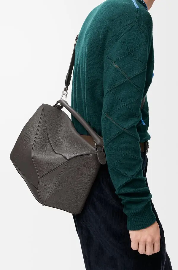 Loewe Large Puzzle Bag - Dark Grey