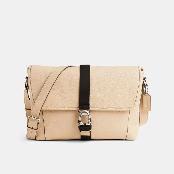Coach Restored Beck Messenger - Ivory