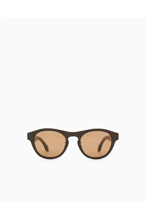 Giorgio Armani Oval Sunglasses - Brown