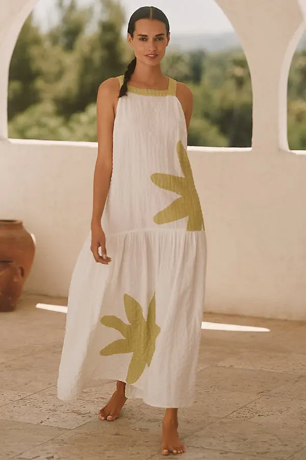 drop waist maxi dress pink ASTR the Label | Pleated Drop Waist Maxi Dress in Hibiscus