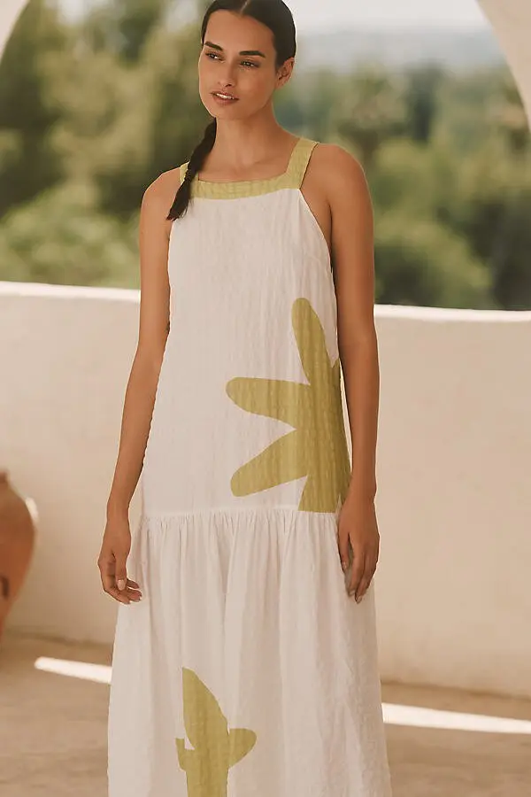 Drop-waist Midi Dress