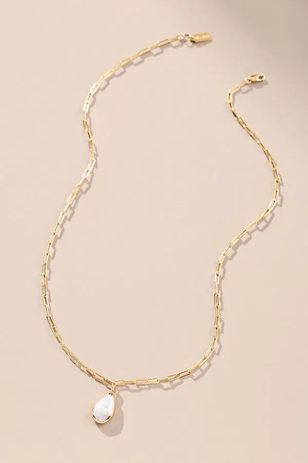 SET & STONES Sedona Pearl Necklace - Gold