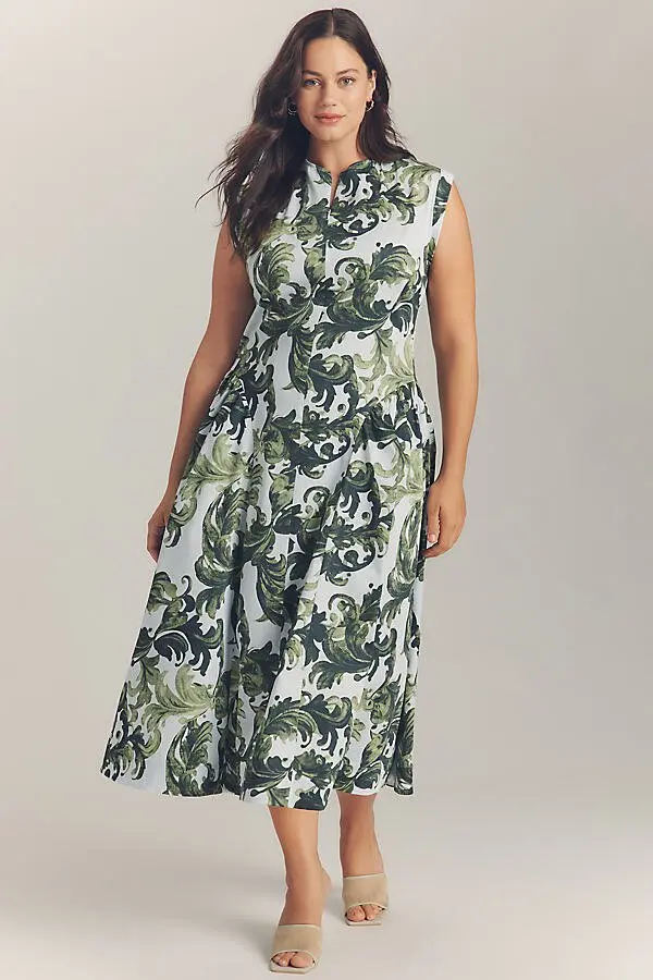 drop waist cap sleeve dress Plus Size Alyssa Skort Mini Dress -Black 4X / Black at Curvy Sense main image 0
