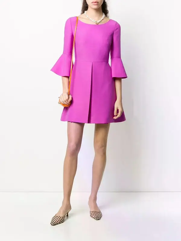 Valentino Garavani Flared Sleeves Mini Dress