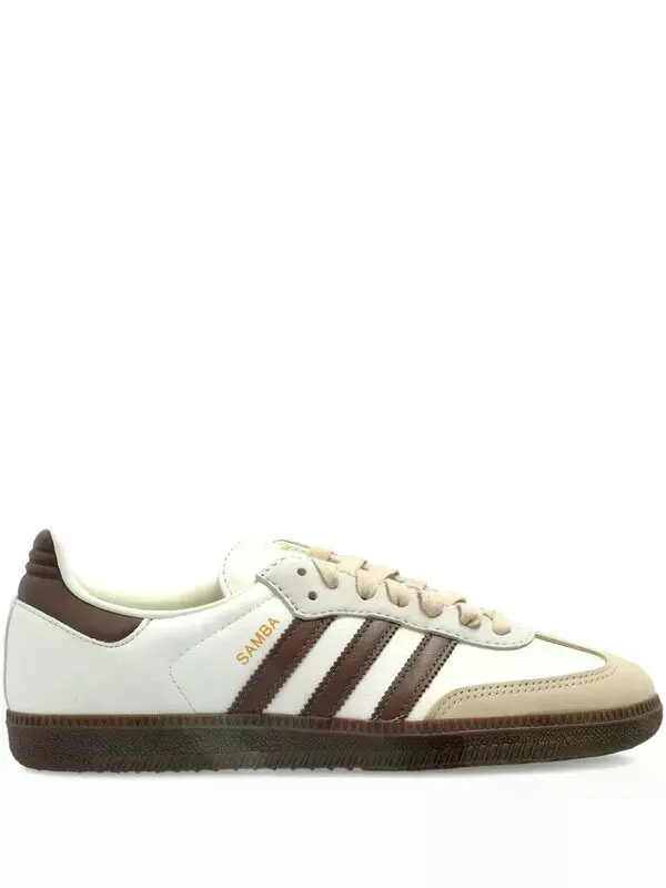 Adidas Samba Og Leather Sneakers - Neutrals