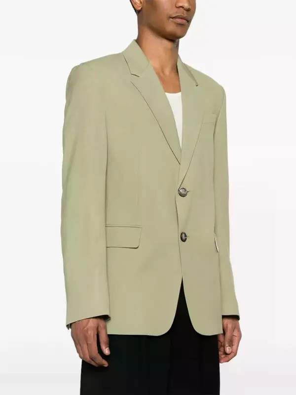 AMI Paris Single-breasted Blazer - Green