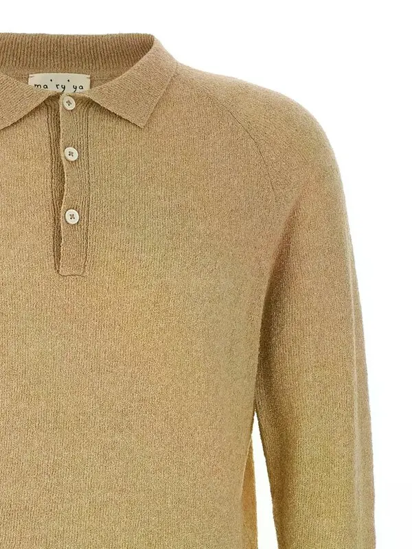 MA'RY'YA Button-placket Polo Shirt
