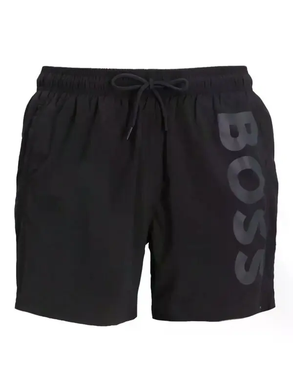BOSS Logo-print Swim Shorts