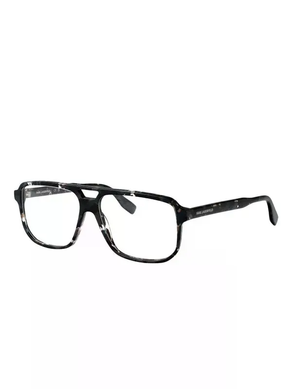 Karl Lagerfeld Rectangle Frame Glasses With Protective Case