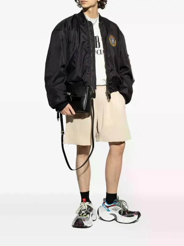 Balenciaga Logo-embroidered Bermuda Shorts