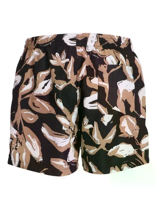 BOSS Floral-print Swim Shorts