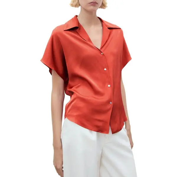 Mango Fluid Short Sleeve Shirt