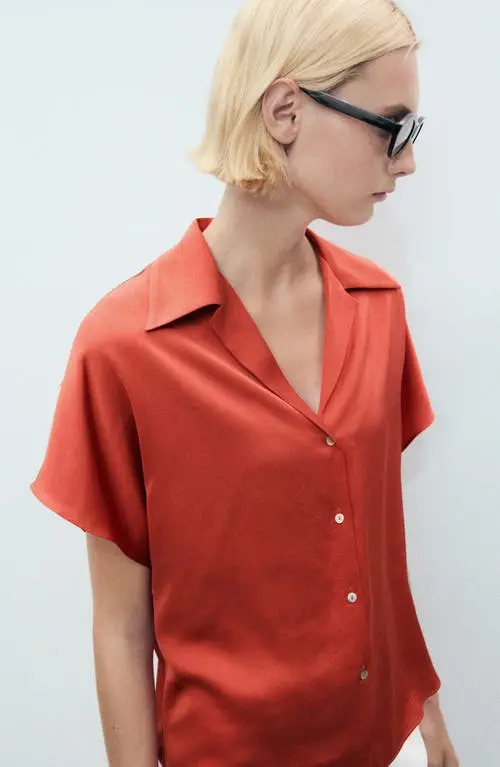 Mango Fluid Short Sleeve Shirt