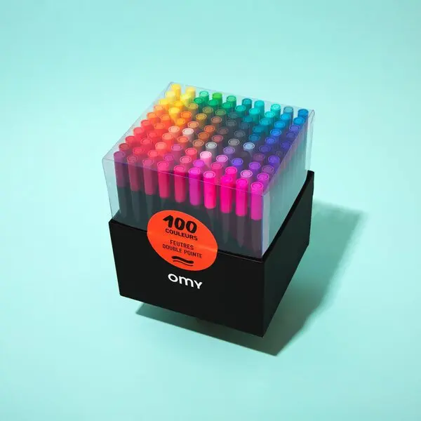 OMY Box Of 100 Markers - Multi