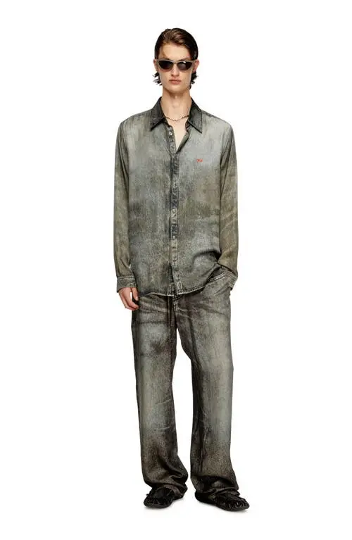 DIESEL® P-theck Denim Print Pants