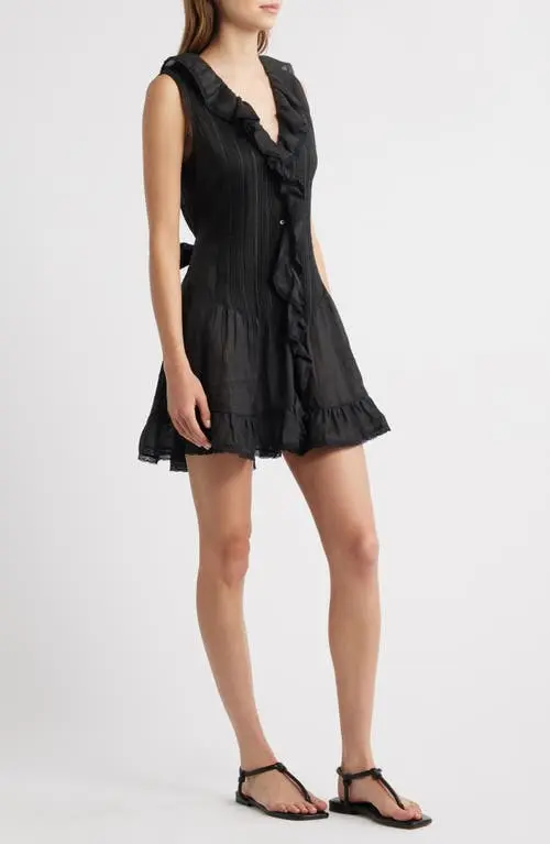 DÔEN Henrietta Ruffle Sleeveless Mini Dress